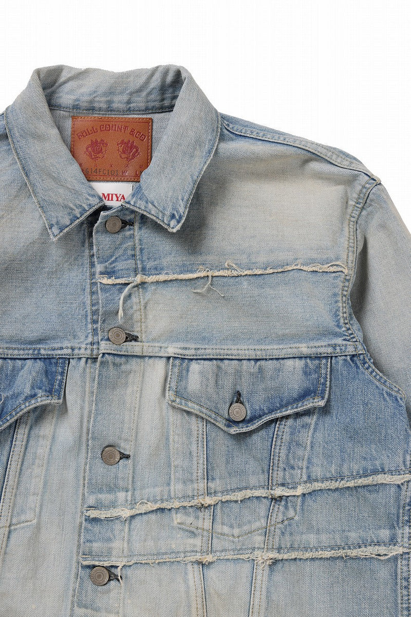 FULLCOUNT x KAMIYA Switching Denim Jacket / 13.7oz Original Selvedge ...